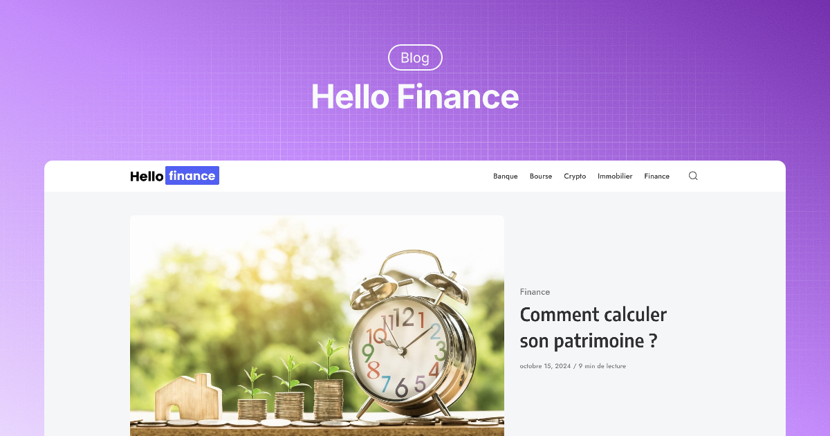 Hello Finance - Blog finance et investissement personnel